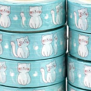 Kitty Cat Pattern, Cute Kawaii Cat Print Washi Tape, Decorative ...