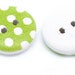5 X Spotty Dotty Wooden Buttons, 15mm Round Button, Crafts, Sewing ...