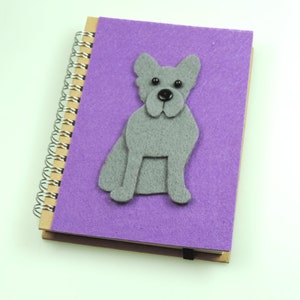 A6 Notebook With a French Bulldog, (blue Colour) Cover, Ideal Gift ...