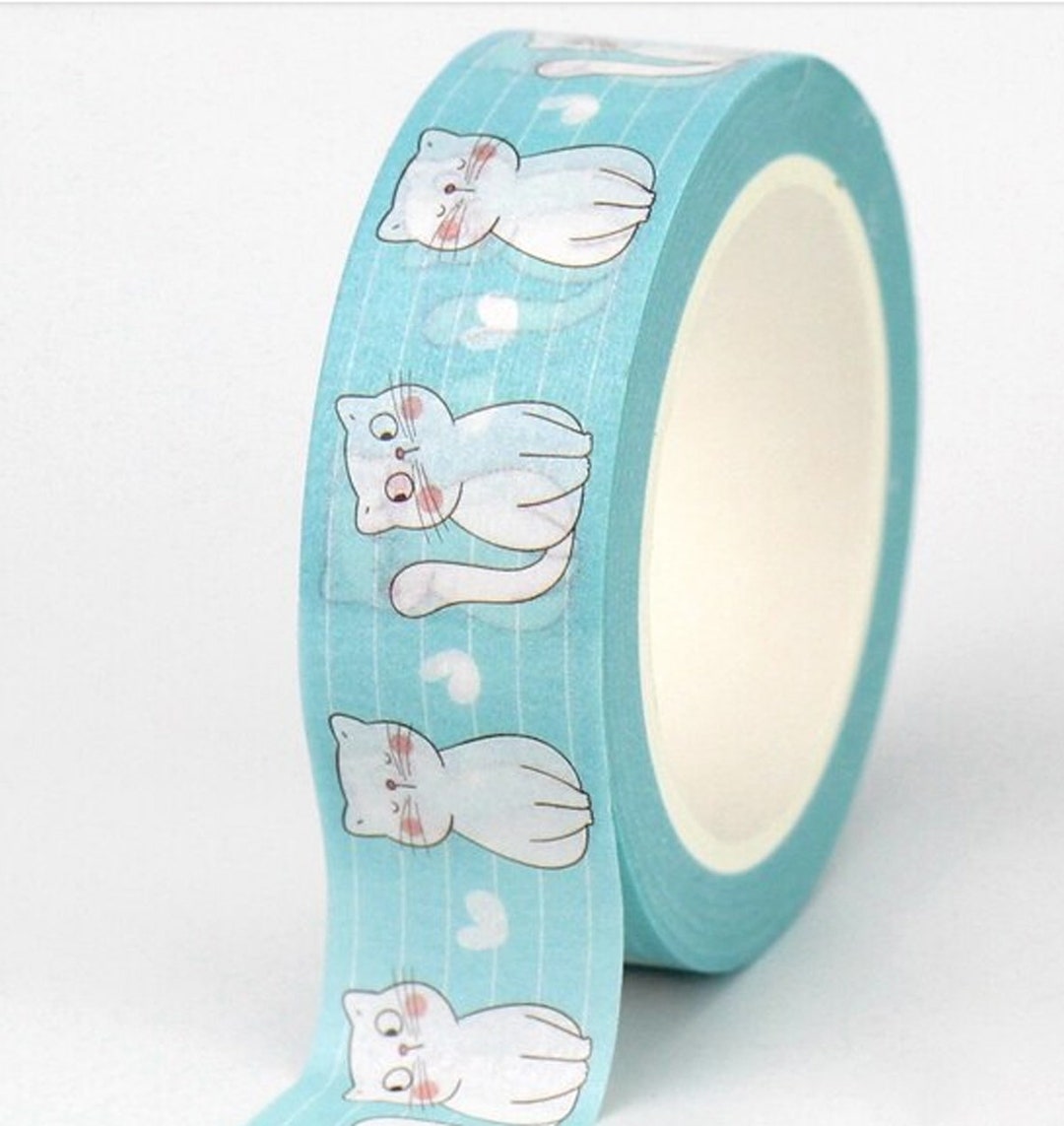 Kitty Cat Pattern, Cute Kawaii Cat Print Washi Tape, Decorative ...