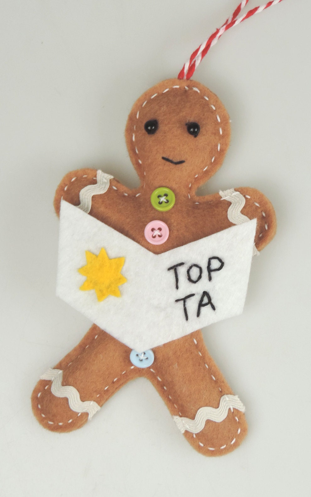 Teacher Teaching Assistant Thank You Felt Gingerbread Man - Etsy