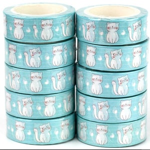 Kitty Cat Pattern, Cute Kawaii Cat Print Washi Tape, Decorative ...