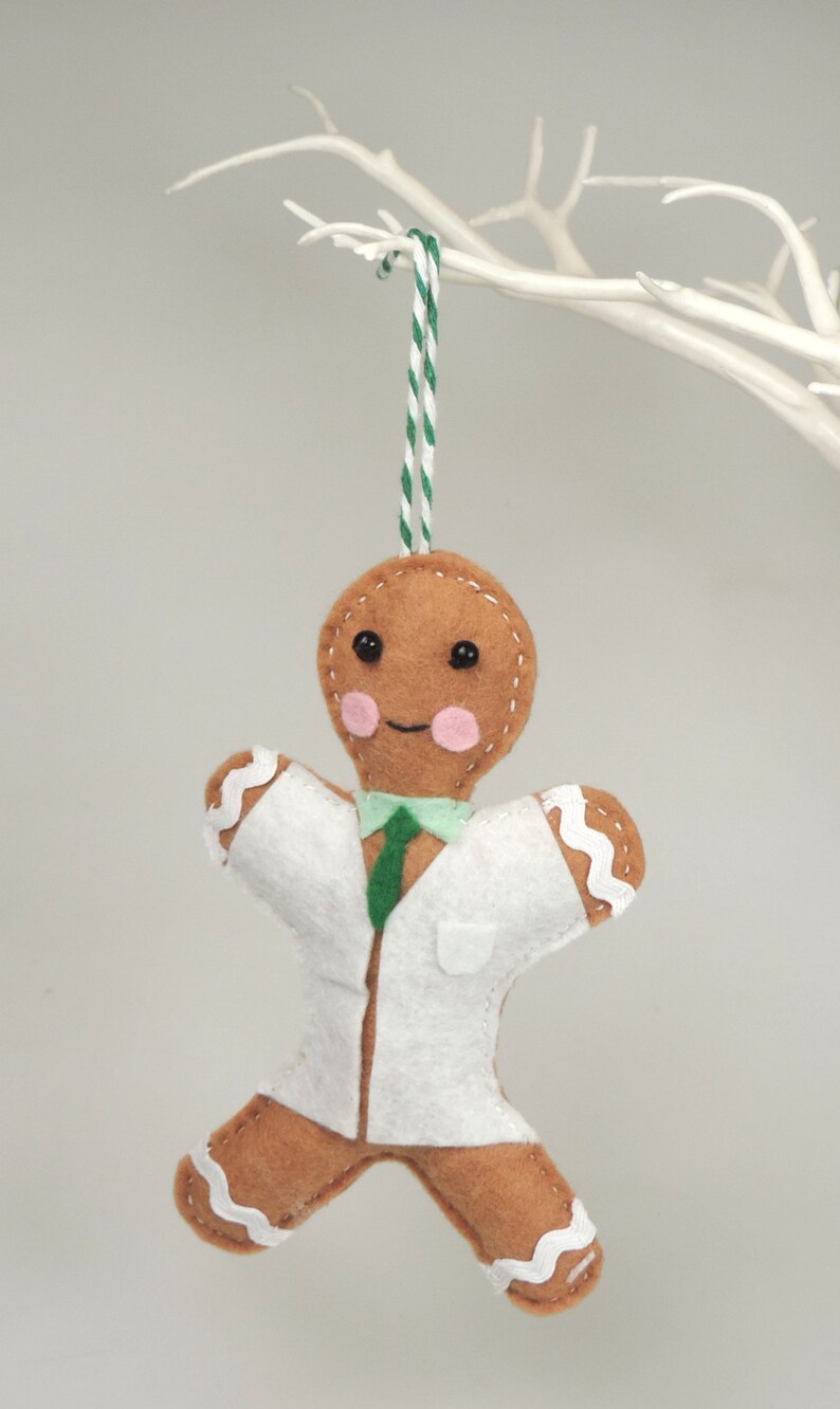 Doctors Nurses Theatre Staff Felt Gingerbread Man Handmade - Etsy UK