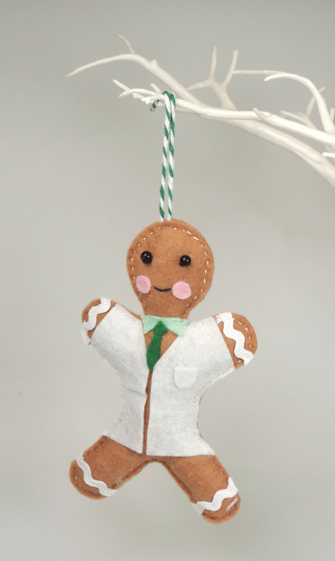 Doctors Nurses Theatre Staff Felt Gingerbread Man Handmade - Etsy UK