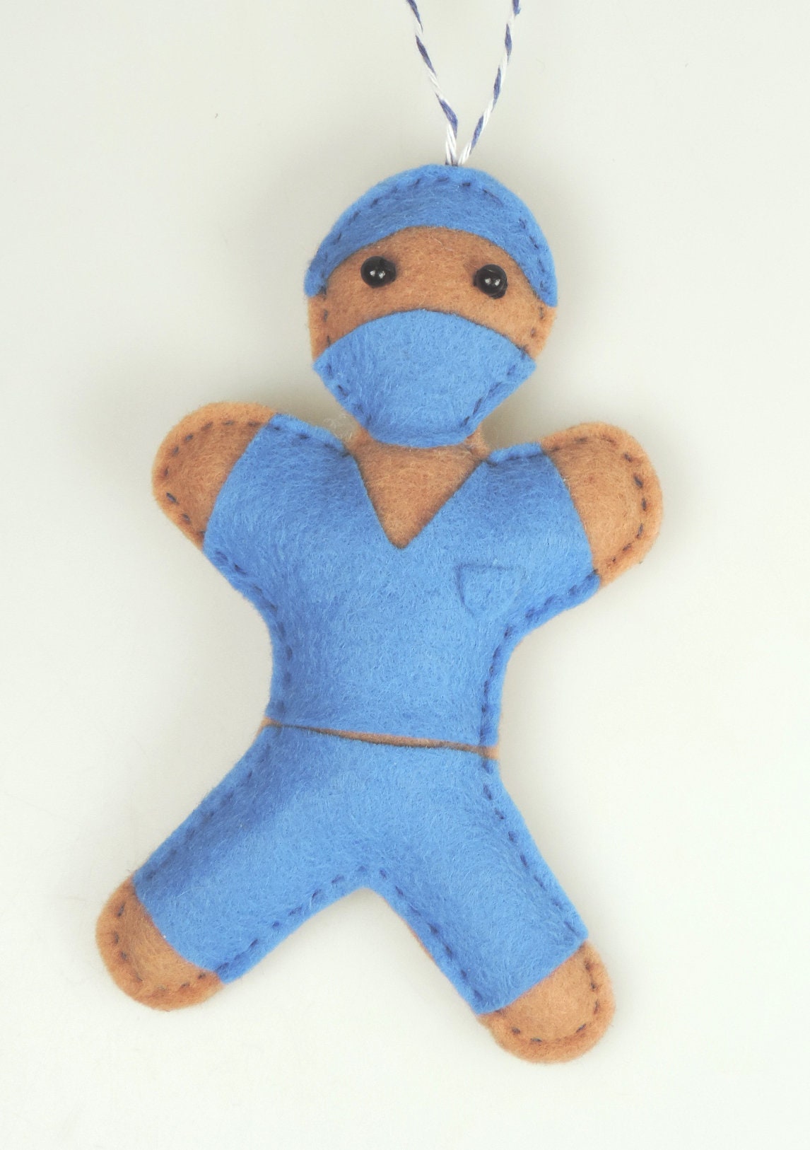Doctors Nurses Theatre Staff Felt Gingerbread Man Handmade - Etsy UK