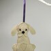 Golden Labrador Puppy Dog, Handmade Felt Puppy, Twig Tree Hanging ...
