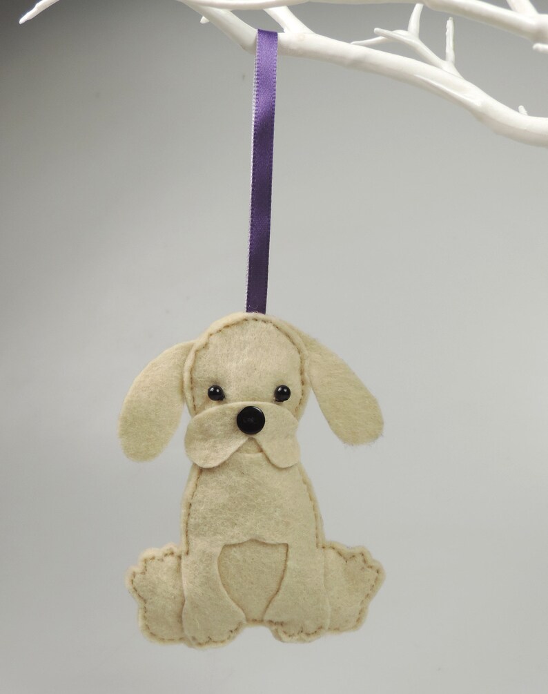 Golden Labrador Puppy Dog Handmade Felt Puppy Twig Tree - Etsy