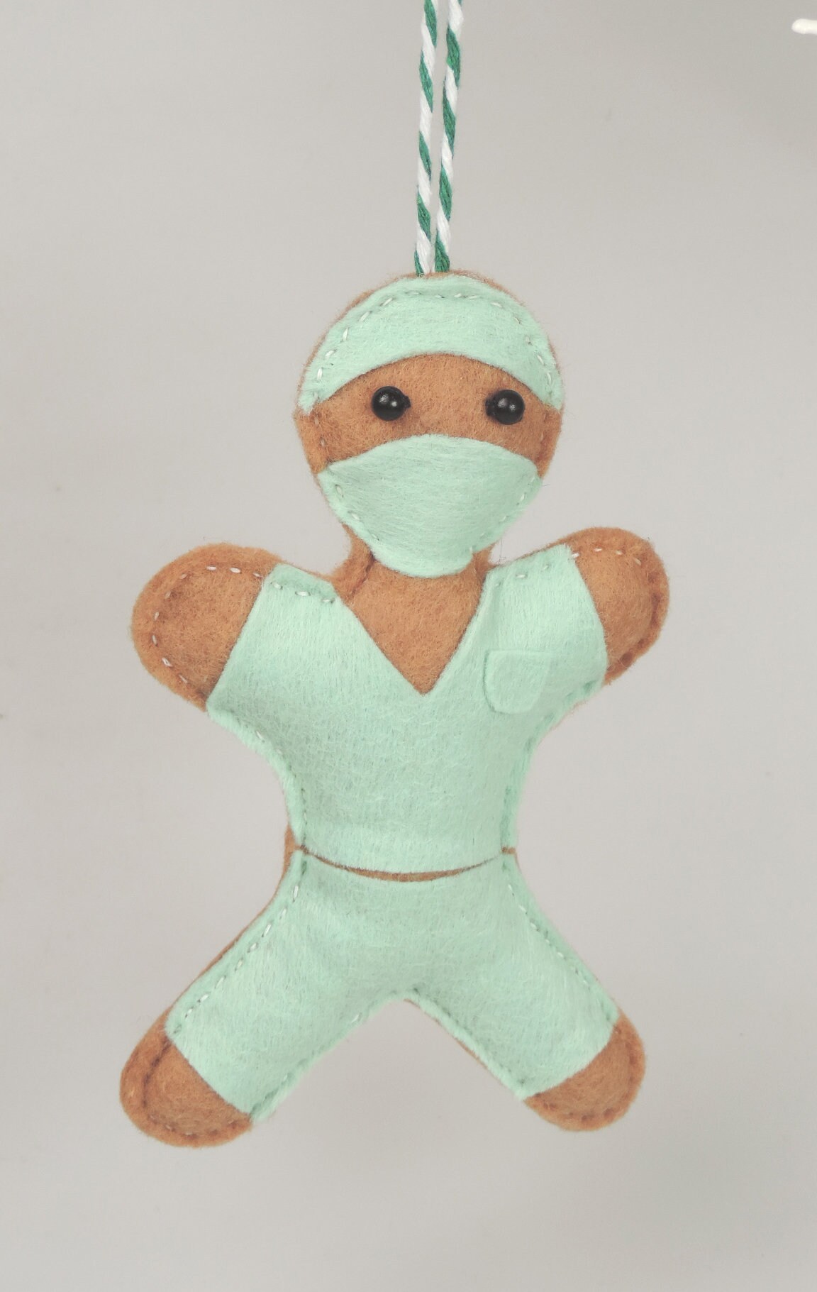 Doctors Nurses Theatre Staff Felt Gingerbread Man Handmade - Etsy UK