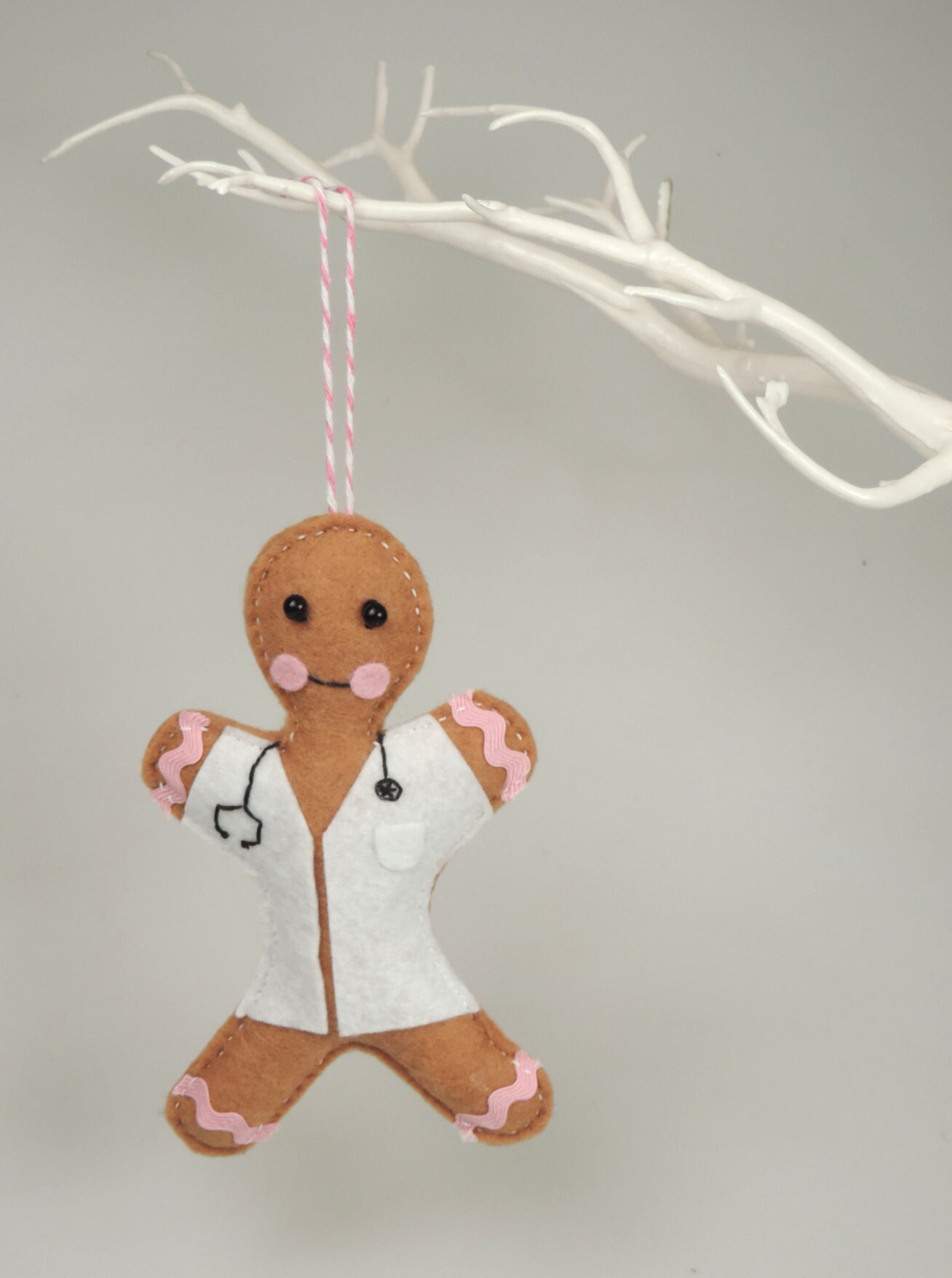 Doctors Nurses Theatre Staff Felt Gingerbread Man Handmade - Etsy UK