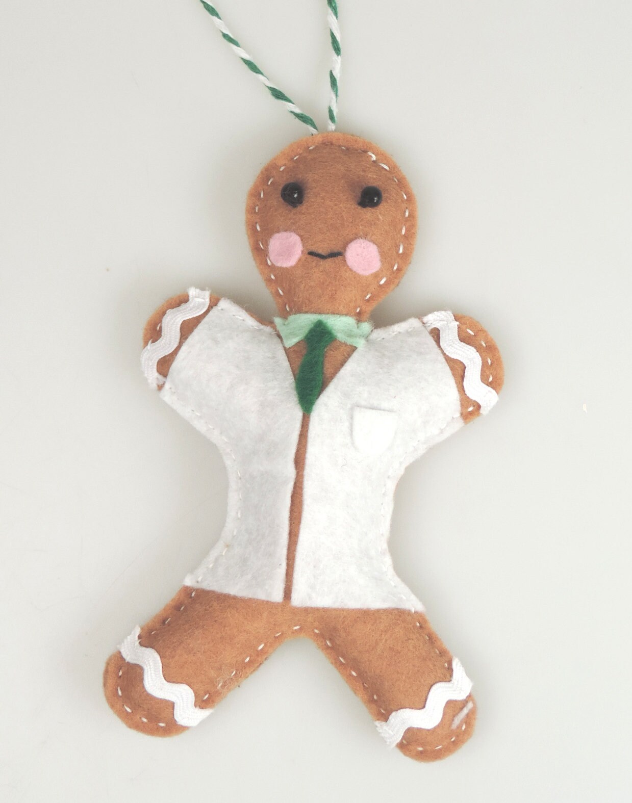 Doctors Nurses Theatre Staff Felt Gingerbread Man Handmade - Etsy UK