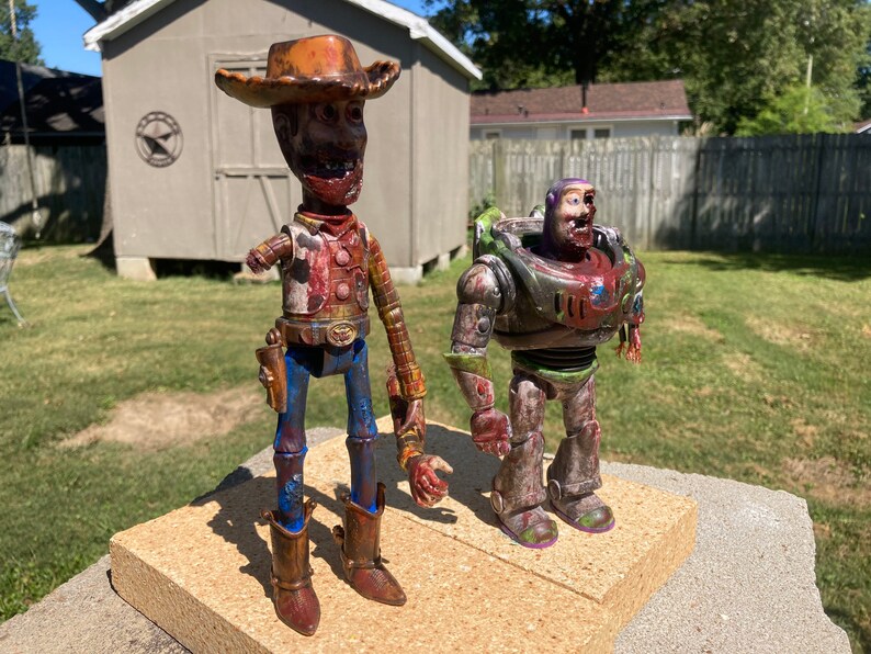 Zombie Woody and Zombie Buzz Lightyear Set | Etsy