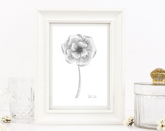 Single Flower Art | Etsy