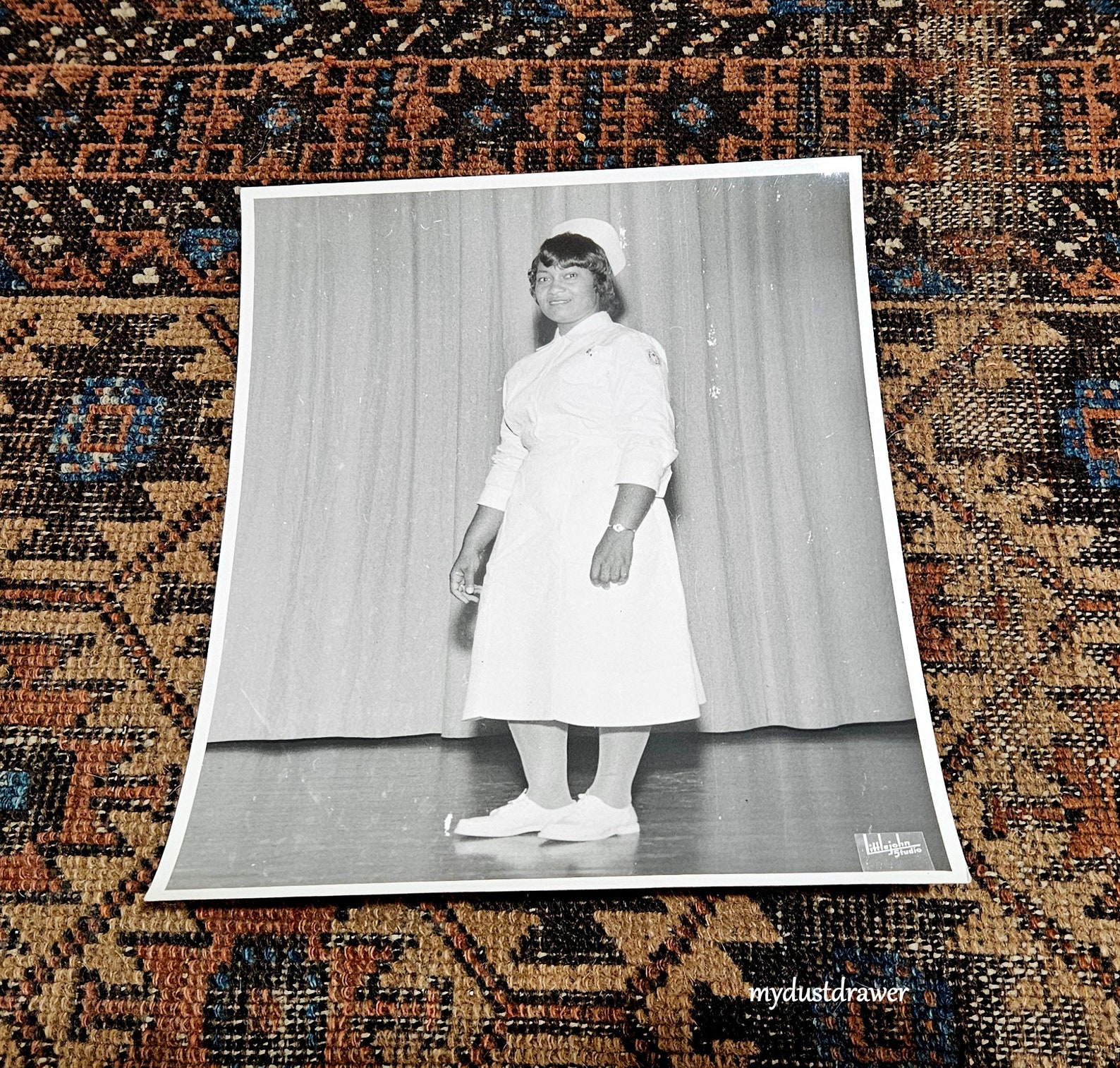 Rare Vintage 1960s Original African American Nurse With Cap Photograph ...