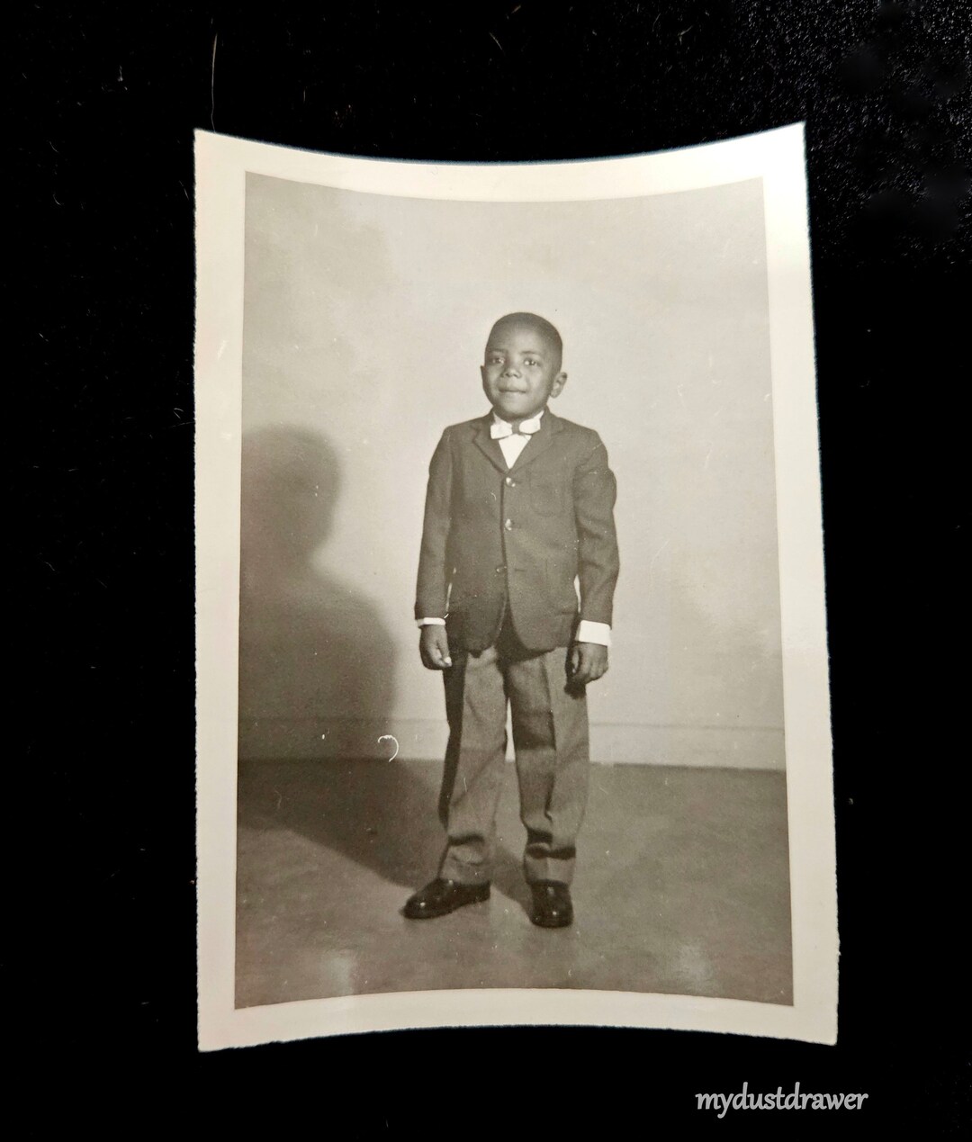 Vintage 1950s African American Little BOY in Jacket & White Bow Tie ...