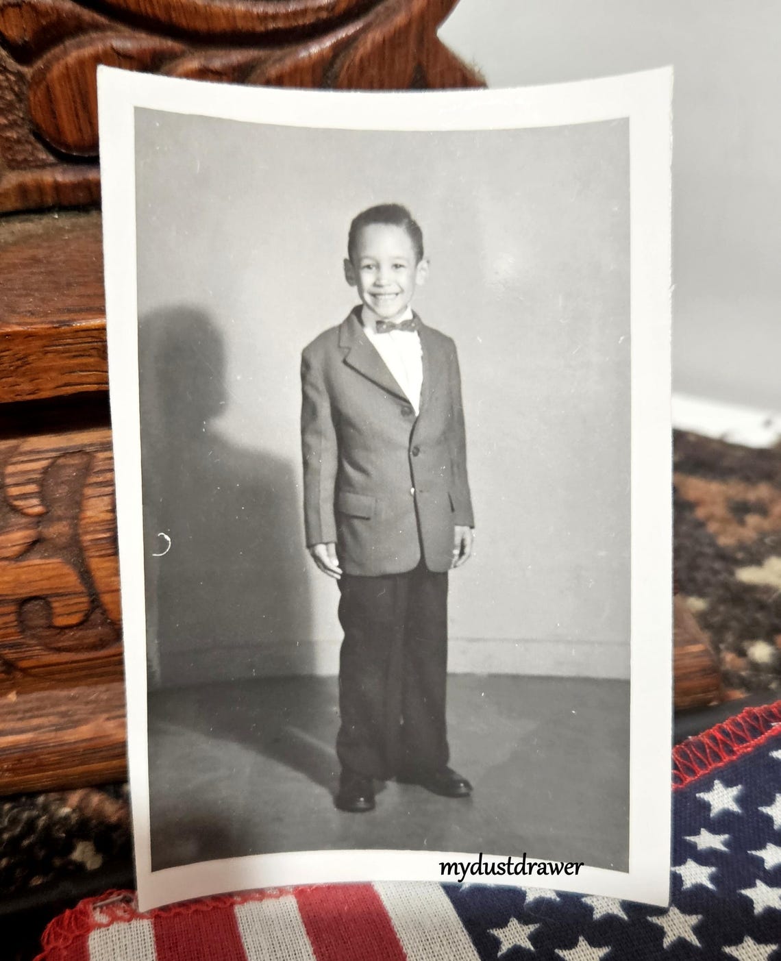 Vintage 1960s African American Little BOY in Jacket in Bowtie ...