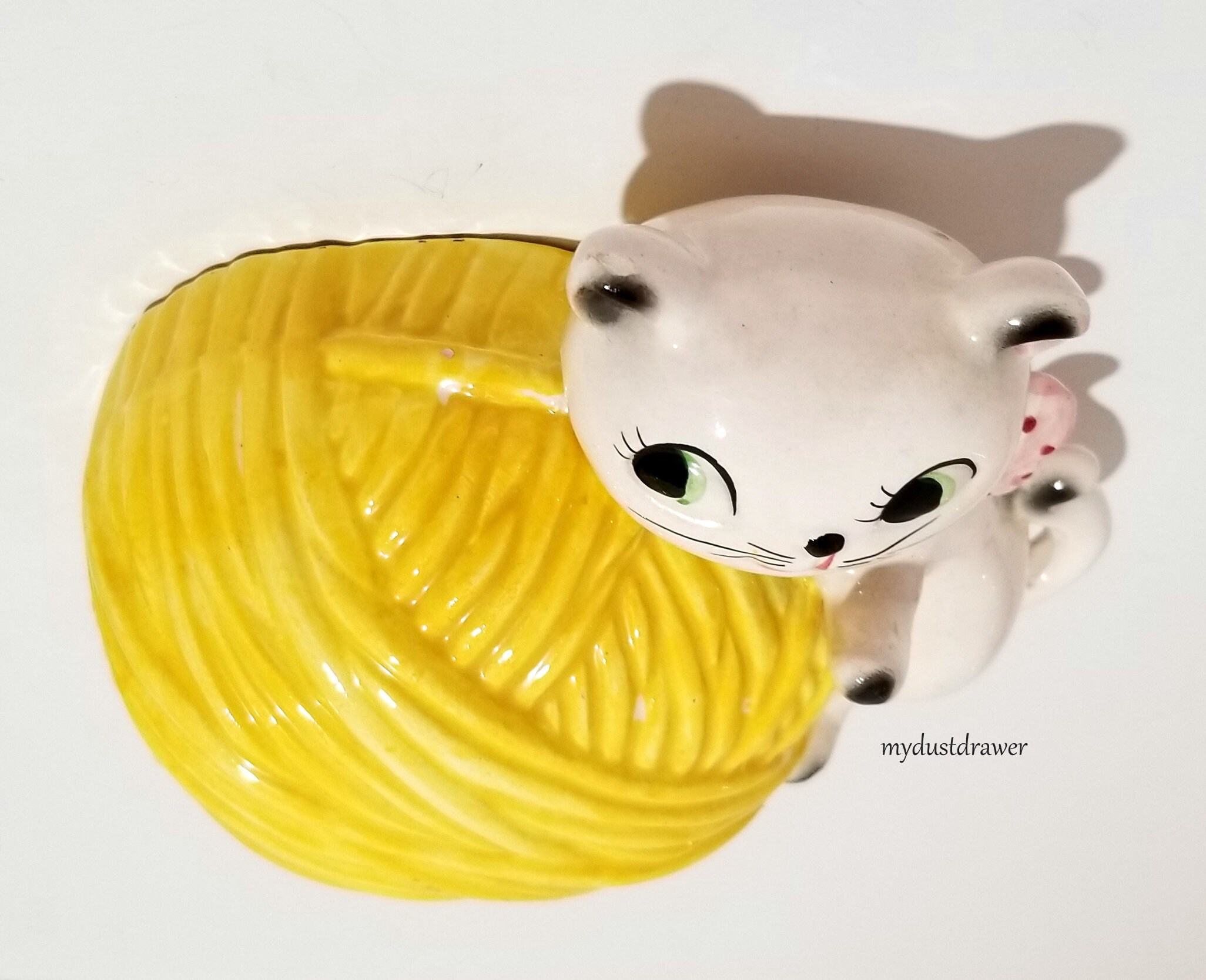 Vintage 1950s Retro HOLT HOWARD Cozy Kitty Kitten Cat String Holder ...