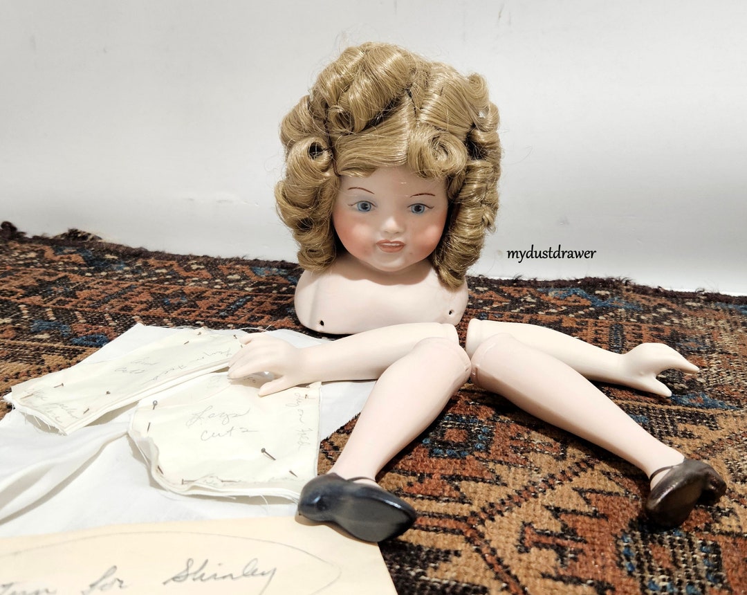 Vintage 1970s Shirley Temple Ceramic Head With Arms Legs and Body ...