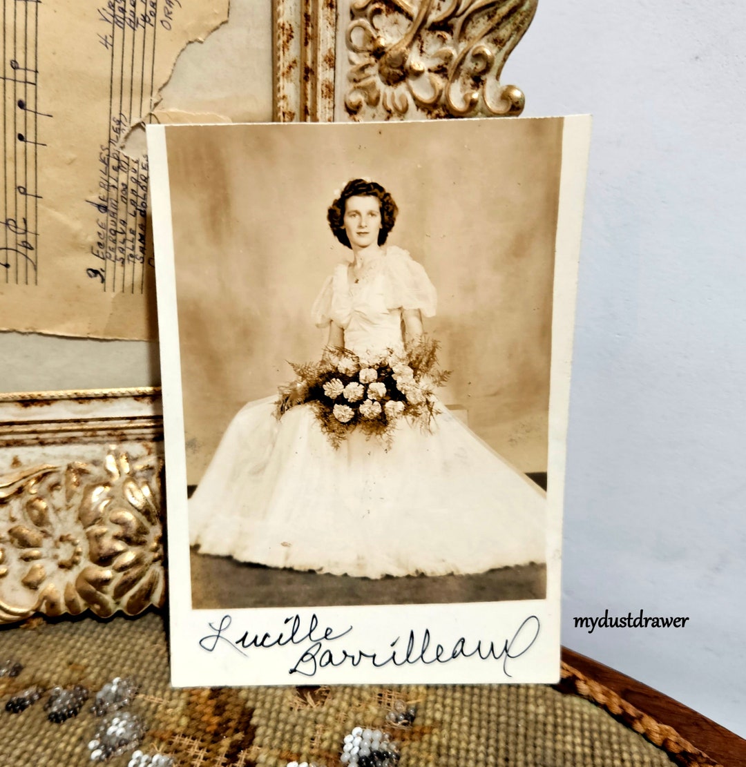 Vintage Lucille Was a Real Beauty Queen Photo Lady Photograph POSTCARD ...
