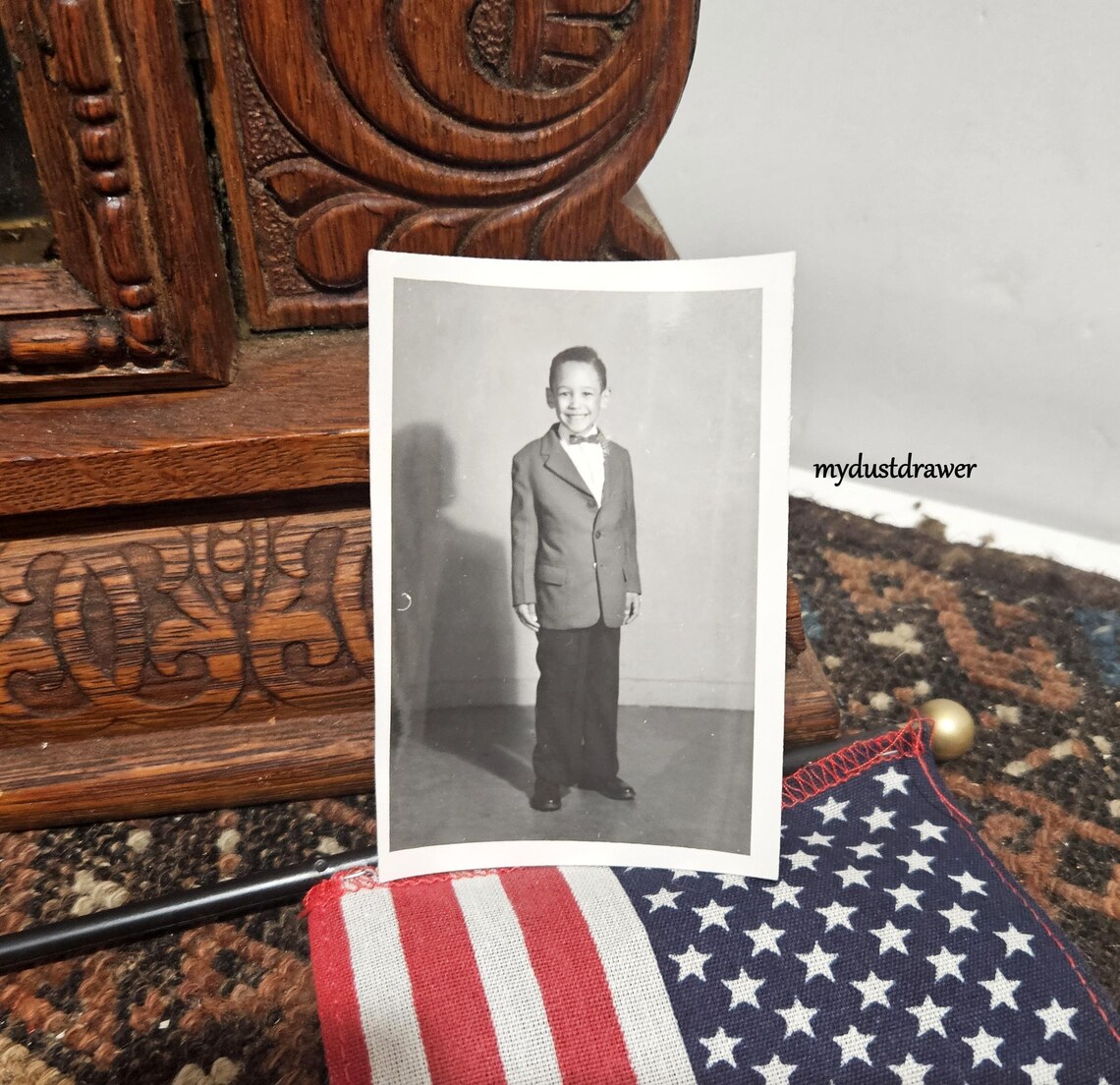 Vintage 1960s African American Little BOY in Jacket in Bowtie ...