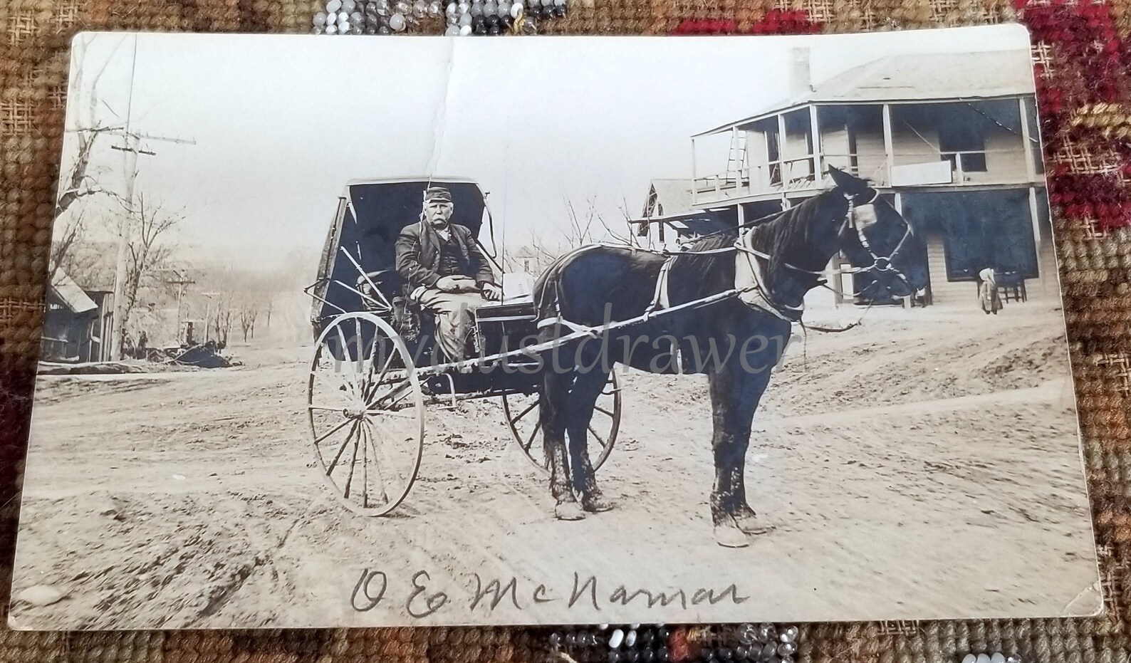 Very Rare Early Century 1900s REAL POSTCARD of MAILMAN Ollie E. Mcnamar ...