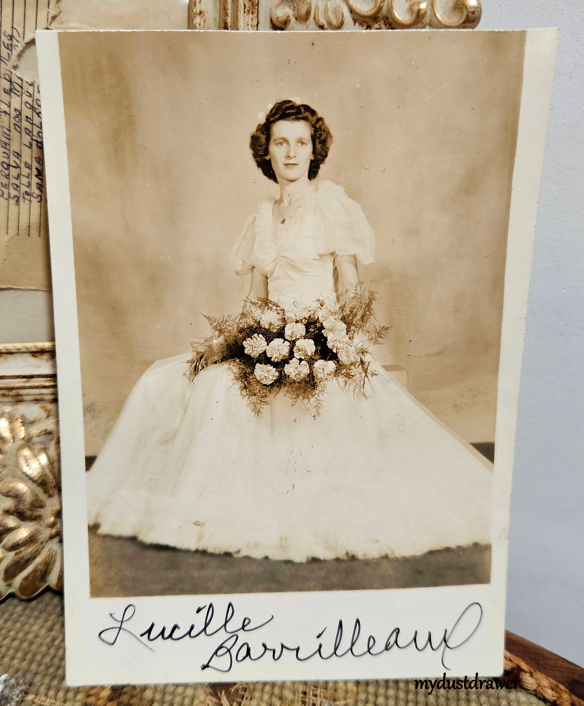 Vintage Lucille Was a Real Beauty Queen Photo Lady Photograph POSTCARD ...