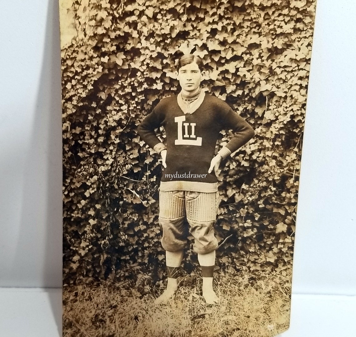 Early 1900s Antique FOOTBALL PLAYER Allen Smith Photograph - Etsy