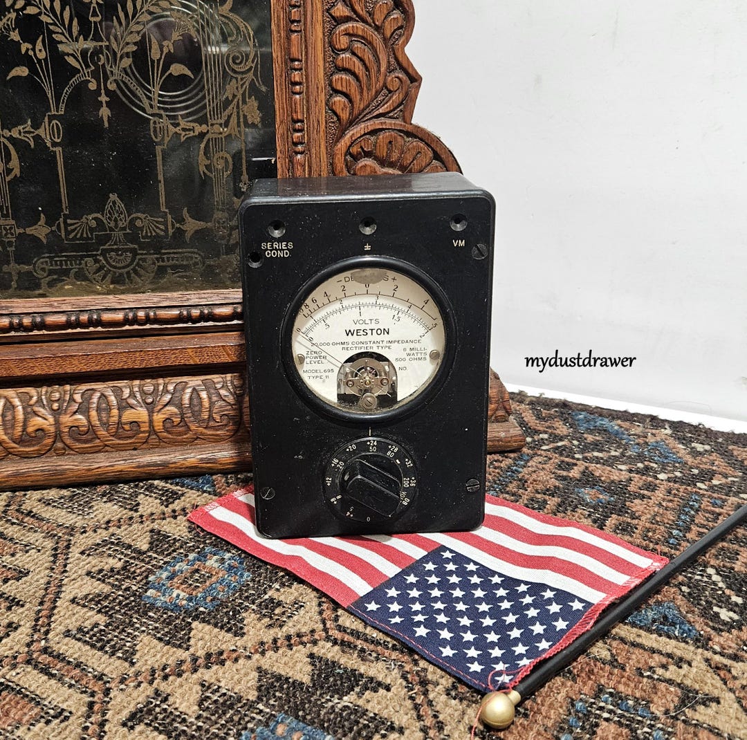 Vintage Bakelite Weston Model 695 Power Level Decibel & Voltmeter ...