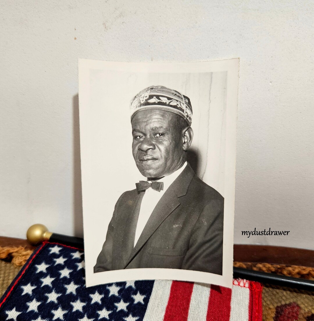 Vintage 1960s African American Man With Fancy Hat Photograph by Calvin ...