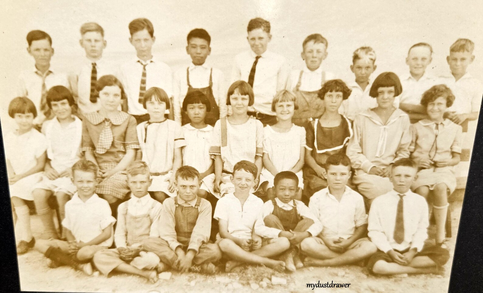 Very Rare Antique 1920s Children School Class Photograph Cabinet Photo ...