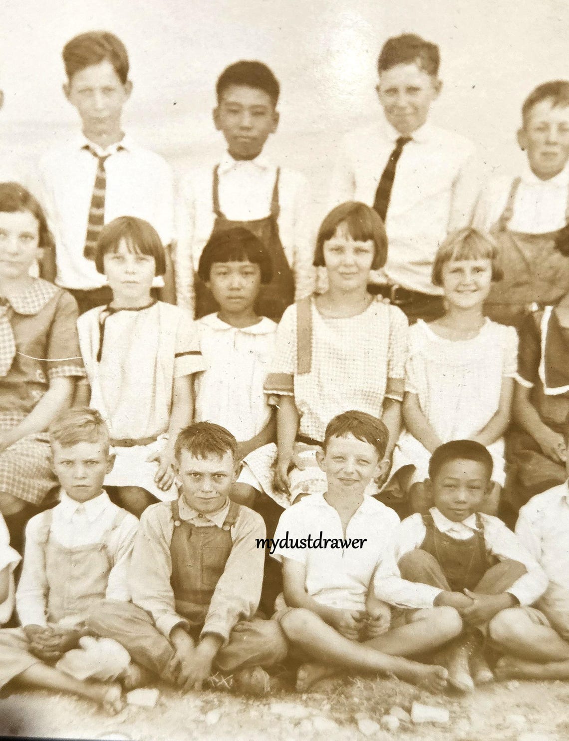 Very Rare Antique 1920s Children School Class Photograph Cabinet Photo ...