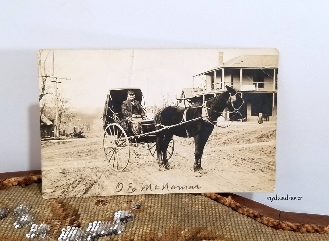 Very Rare Early Century 1900s REAL POSTCARD of MAILMAN Ollie E. Mcnamar ...