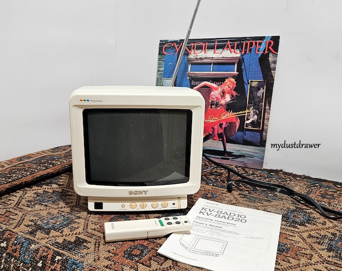 1988 SONY Trinitron 8" Color TV Model KV-8AD10 Mini Retro Gaming Works ...
