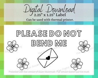 Do Not Bend Printable Sign Do Not Bend SVG Do Not (Instant Download) - Etsy