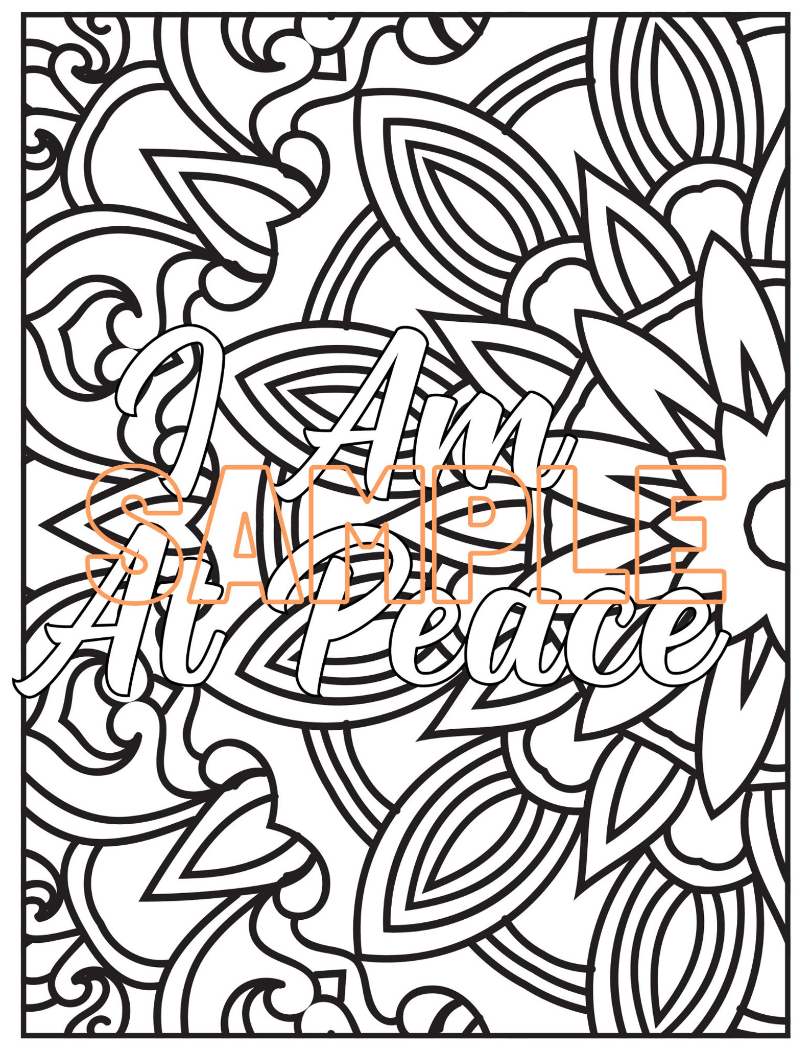 Mandala Coloring Pages | 25 Inspirational Quotes | Floral Theme - Etsy