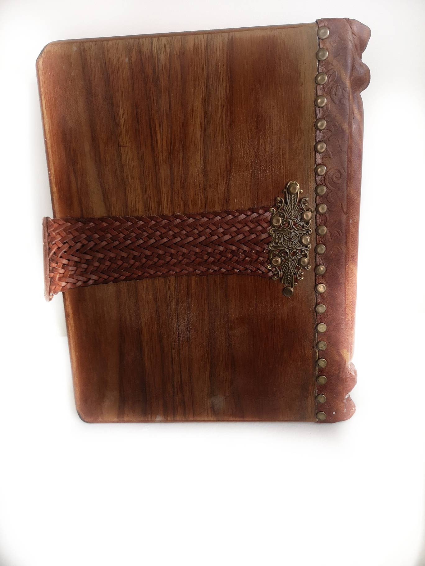 Leather Carved Blank Book/ Nature Blank Journal/elephant 3D - Etsy