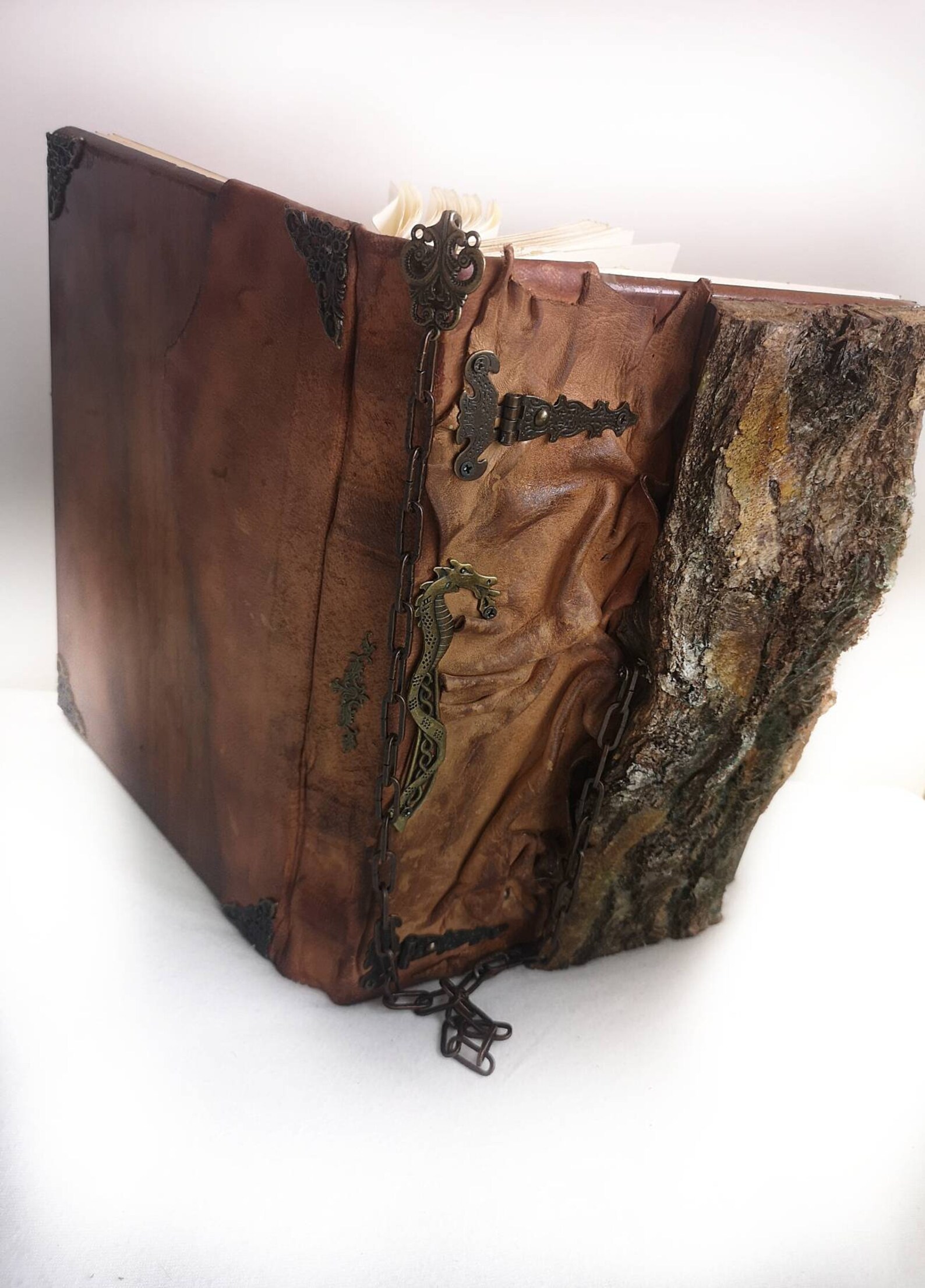 Nature Wooden Leather Sketch Book/natural Bark Cover Blank - Etsy