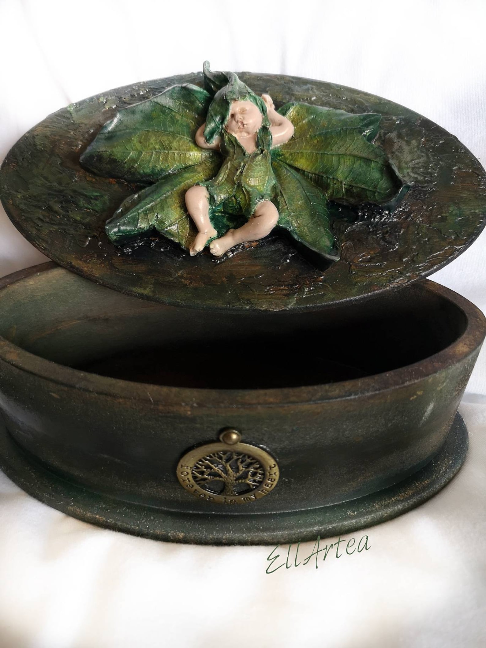 Rainforest Tree Trinket Box Fairy Tale Gift Box Forest Sprite - Etsy