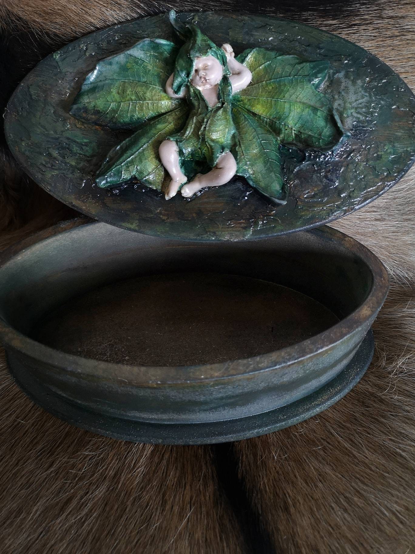 Rainforest Tree Trinket Box Fairy Tale Gift Box Forest Sprite - Etsy