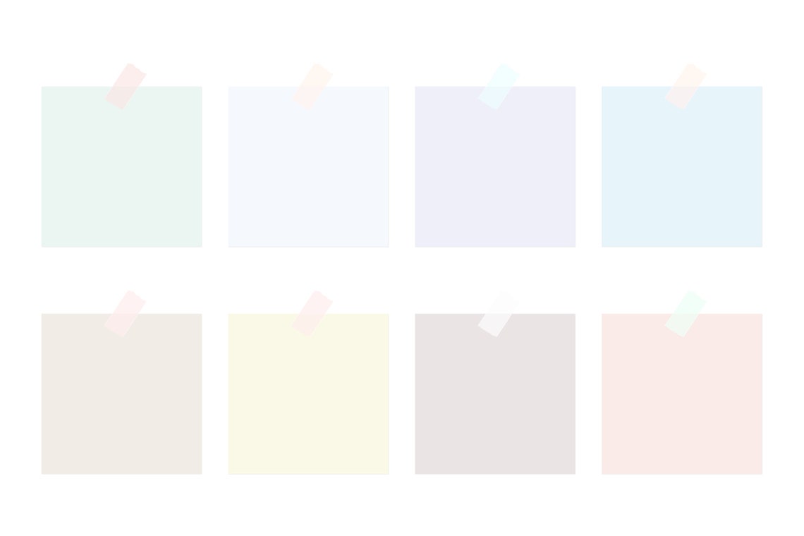 Pastel Sticky Note Clipart, Digital Sticky Note Stickers Label Clipart ...