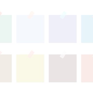Pastel Sticky Note Clipart, Digital Sticky Note Stickers Label Clipart ...