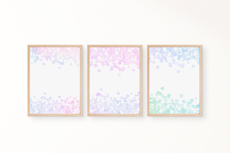 Watercolor Rainbow Border Clipart, Pastel Frame Overlay, Unicorn Cloud ...