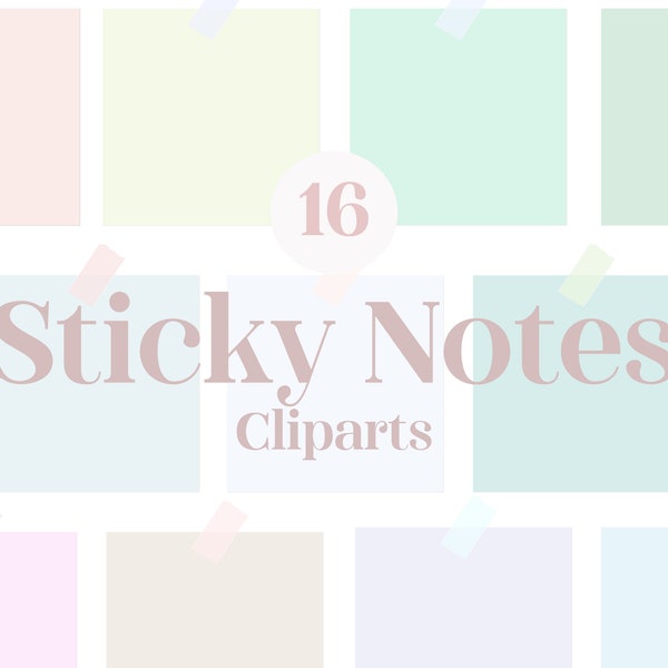 Pastel Sticky Notes - Etsy