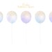 Rainbow Balloon Clipart Set | Birthday Party Balloons PNG | Confetti ...