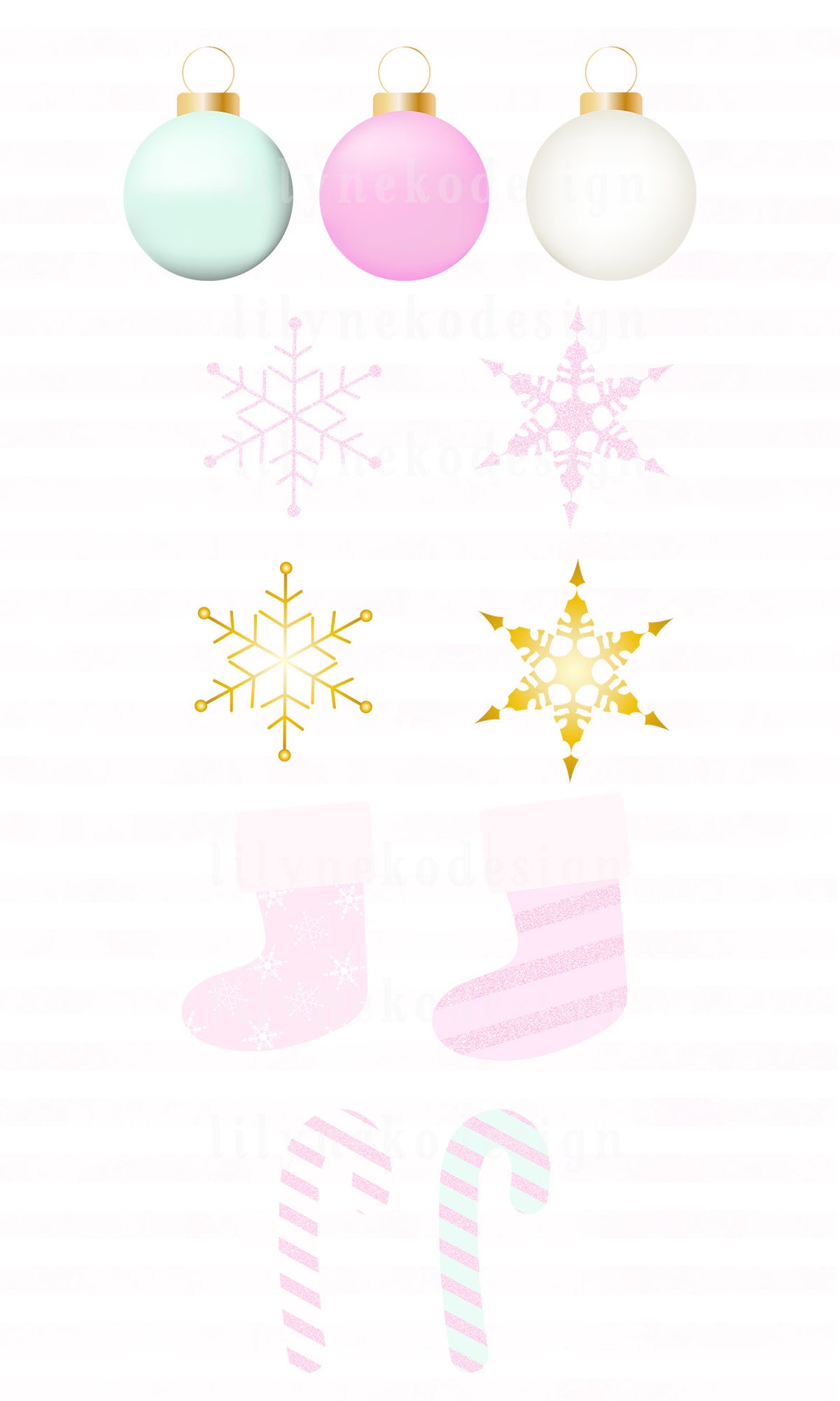 Pink Christmas Clipart, Christmas Tree PNG, Gingerbread, Christmas ...