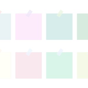 Pastel Sticky Note Clipart, Digital Sticky Note Stickers Label Clipart ...