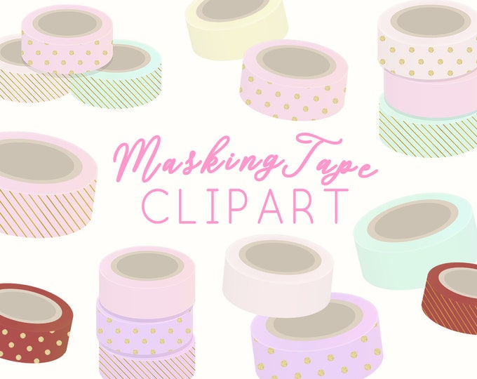 Digital Washi Tape Clipart Graphics Instant Download Commercial Use ...