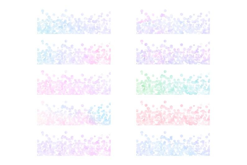 Watercolor Rainbow Border Clipart, Pastel Frame Overlay, Unicorn Cloud ...