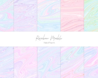 Rainbow Marble - Etsy