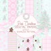 Pink Christmas Digital Papers Pastel Christmas Seamless - Etsy