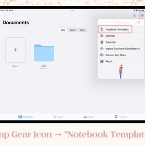 Aesthetic Minimalist Starry Night Sky Goodnotes 5 Digital Notebook ...